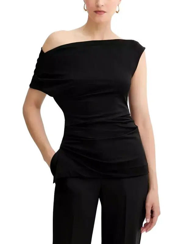 BOSS Etrima2 One-shoulder Top - Black
