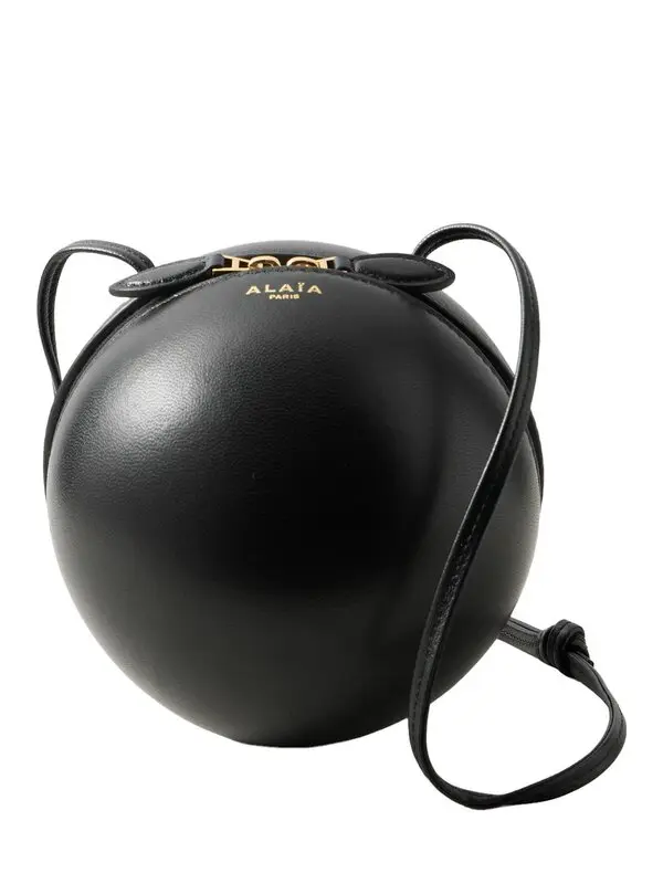 Alaïa Sphere Leather Shoulder Bag - Black