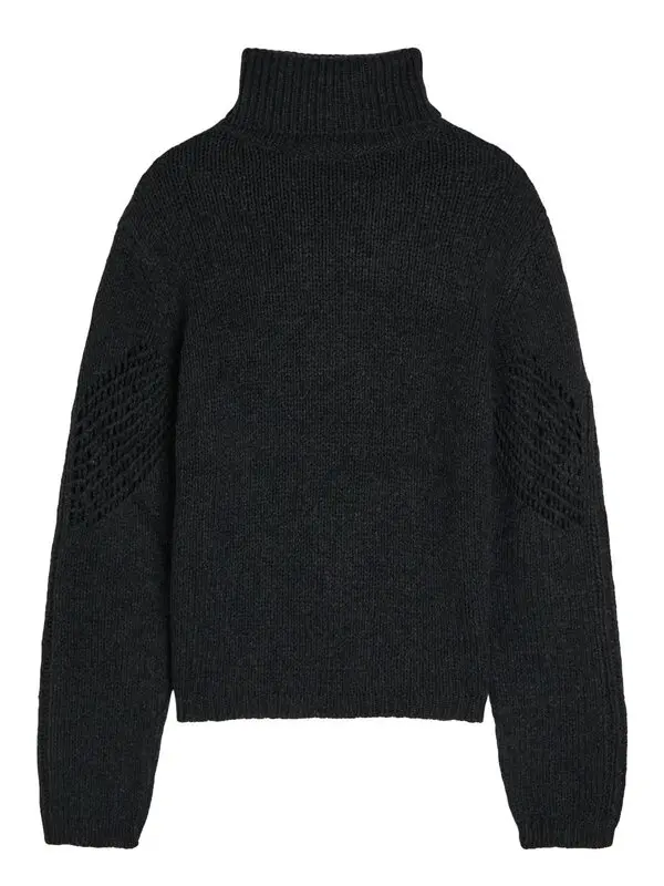 Our Legacy Cage-knit Merino Wool Jumper - Charcoal