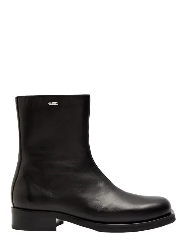 Our Legacy Camion Leather Ankle Boots - Black