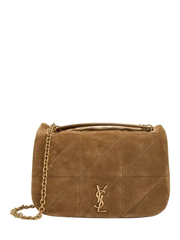 Saint Laurent Jamie 4.3 Mini Suede Shoulder Bag - Brown