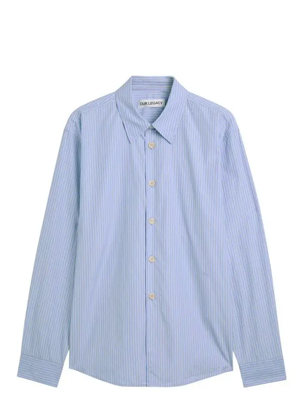 Our Legacy Beyond Pinstriped Cotton-poplin Shirt - Stripe