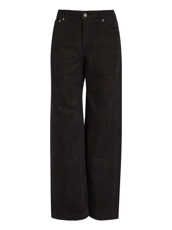 Our Legacy Treble Cut Wide-leg Corduroy Trousers - Dark Brown