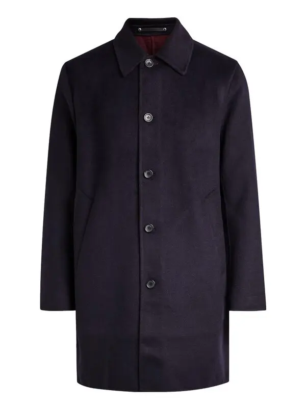 Paul Smith Wool-blend Coat - Navy