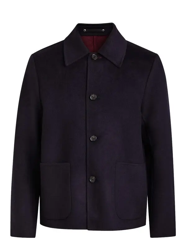 Paul Smith Wool-blend Jacket - Navy