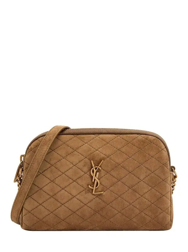 Saint Laurent Gaby Mini Suede Cross-body Bag - Brown