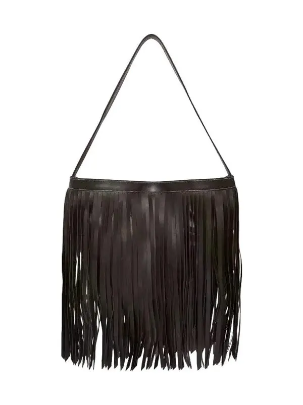 ANN DEMEULEMEESTER Jeli Fringed Tote Bag - Brown