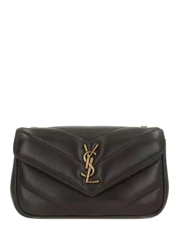 Saint Laurent Mini Loulou Shoulder Bag - Grey