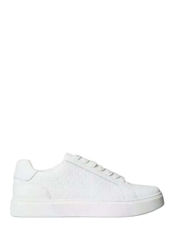 Calvin Klein Embossed-logo Sneakers - White