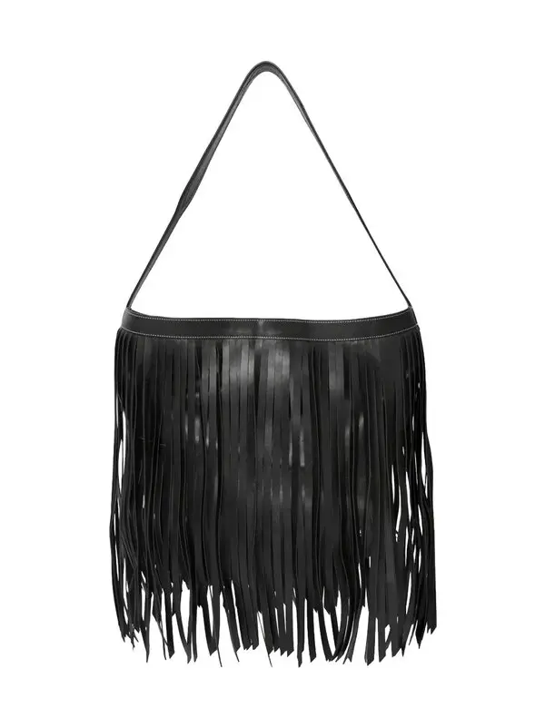 ANN DEMEULEMEESTER Jeli Fringed Tote Bag - Black