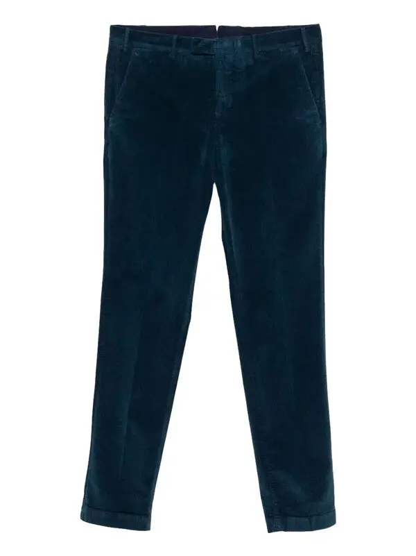 PT TORINO Master Corduroy Slim-fit Trousers - Blue
