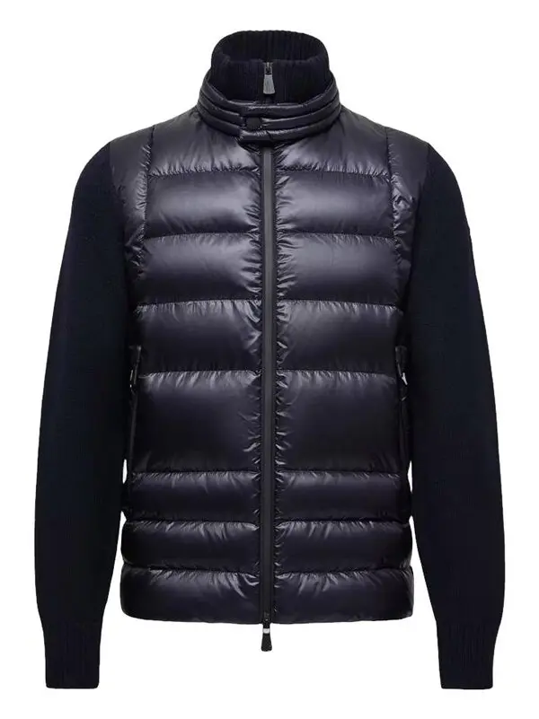 Moncler Padded Zipper Cardigan - Midnight Blue