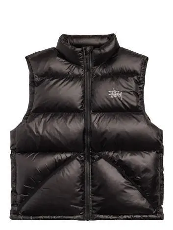 StÜssy Micro Ripstop Down Vest - Black
