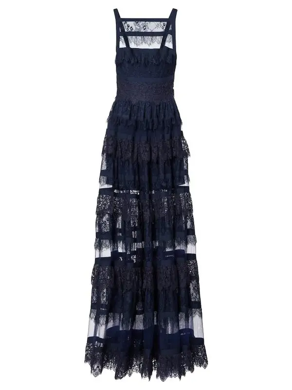 Elie Saab Lace Gown - Blue