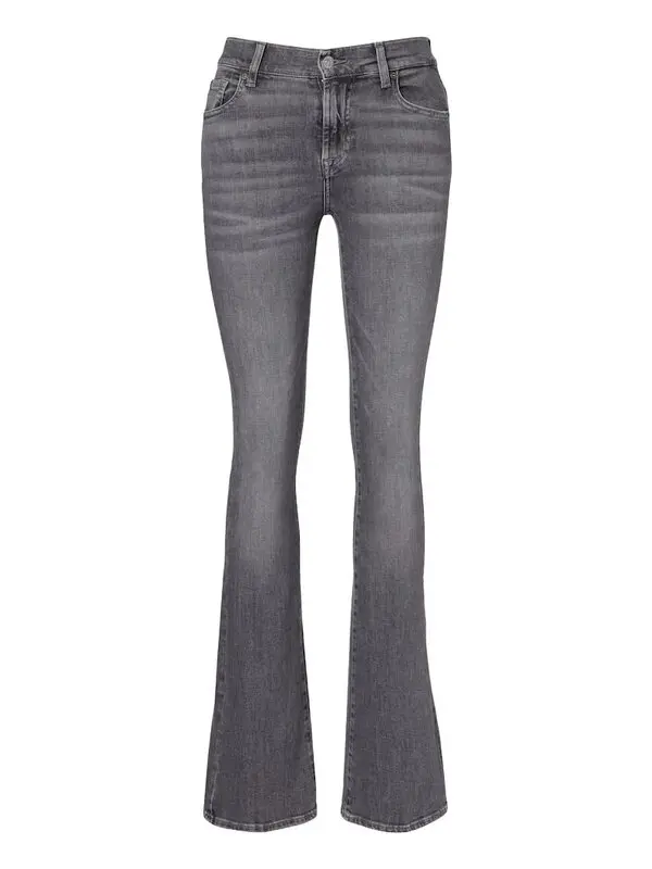 7 For All Mankind Soho Mid-rise Bootcut Jeans - Grey