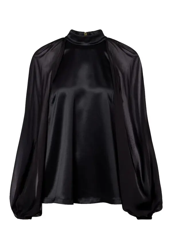 JOSEPH Cave Blouse - Black