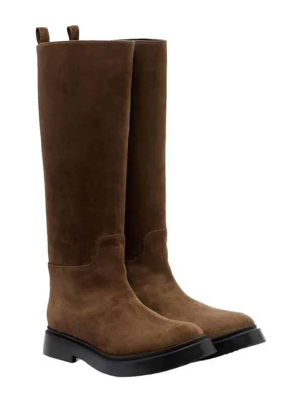 Proenza Schouler Bank Suede Knee-high Boots - Brown