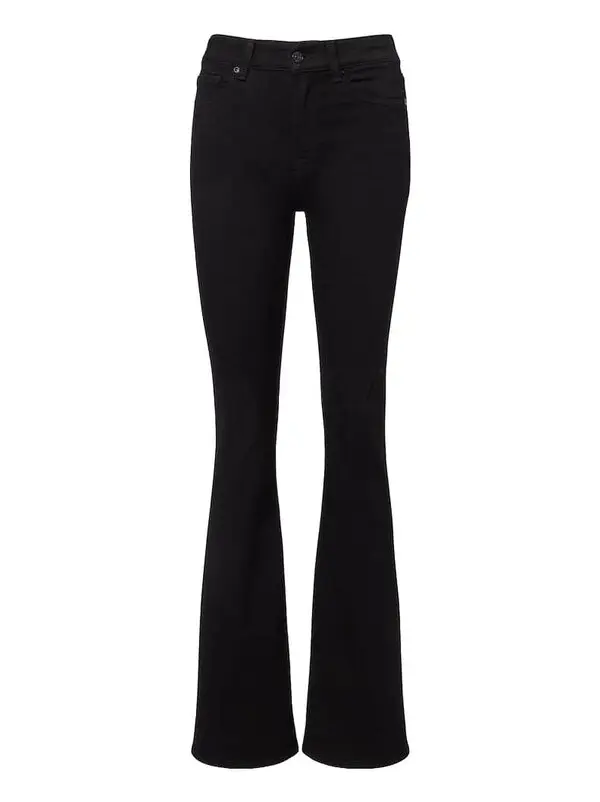 7 For All Mankind Leggy Bootcut Soho Mid-rise Jeans - Black