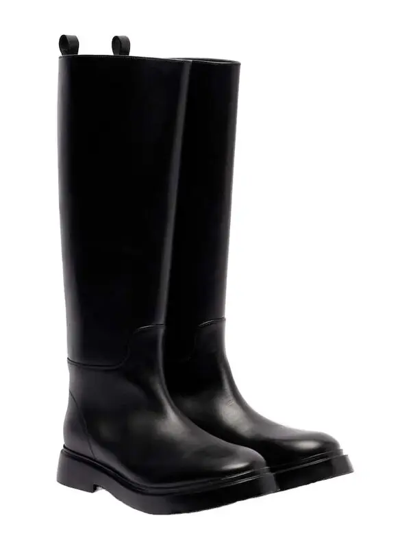 Proenza Schouler Bank Leather Knee-high Boots - Black