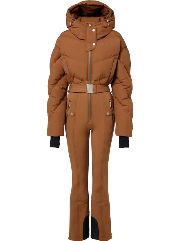 Cordova Ajax Quilted Down Ski Suit - Brown