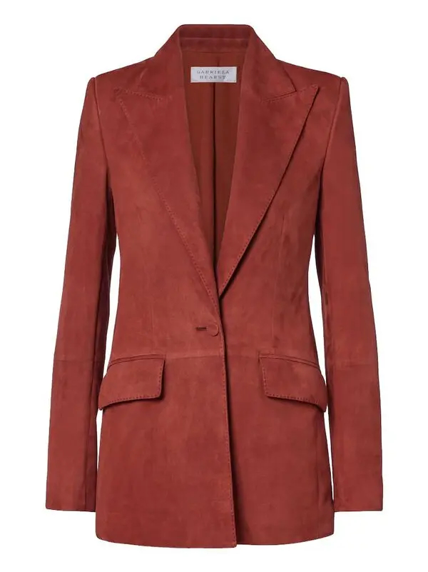 Gabriela Hearst Leiva Suede Blazer - Brown