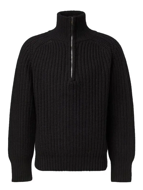 Studio Nicholson X Aaron Levine Bristol Virgin Wool Sweater - Black