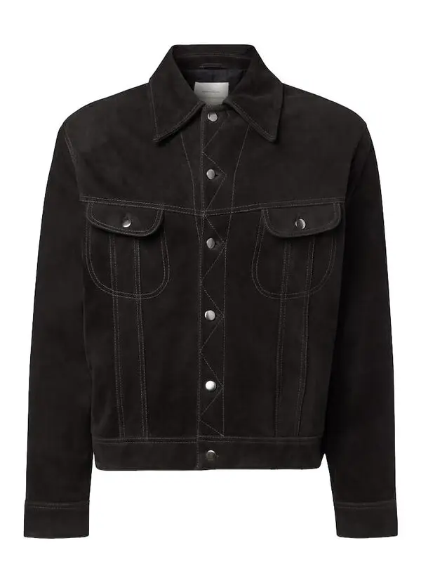 Studio Nicholson Boston Suede Jacket - Black