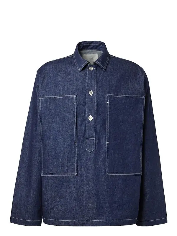 Studio Nicholson X Aaron Levine York Denim Shirt - Blue