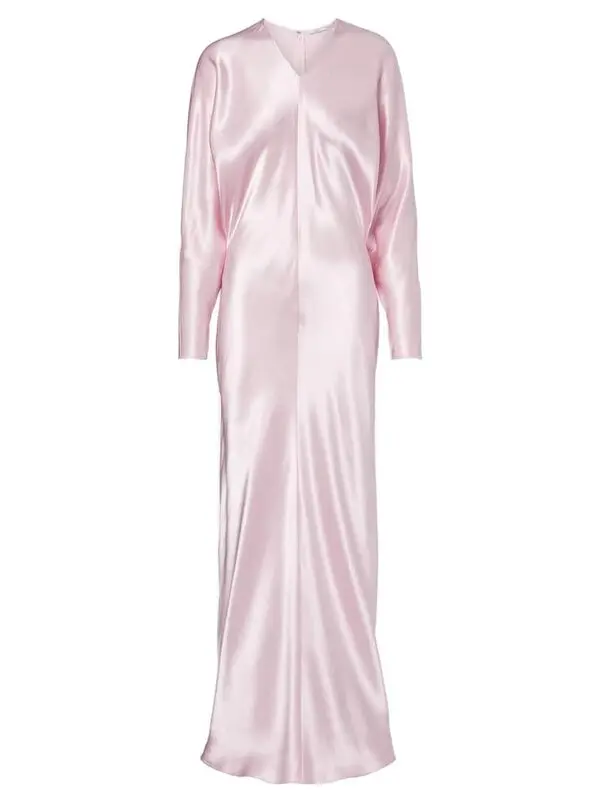 FFORME Naomi Satin Maxi Dress - Pink