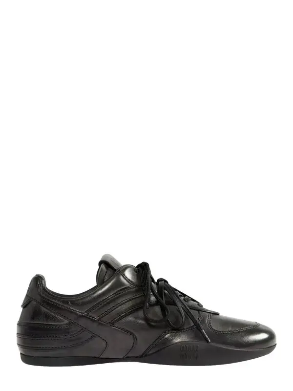 Miu Miu Lace-up Sneakers - Black