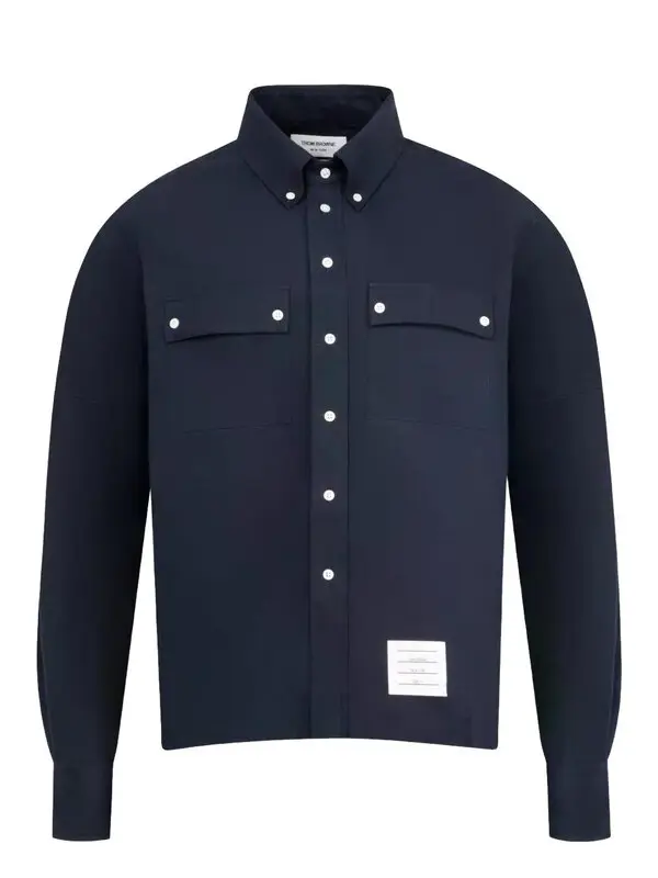 Thom Browne Button-down Shirt - Blue