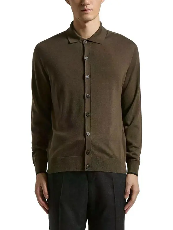Peserico Button-fastening Cardigan - Brown