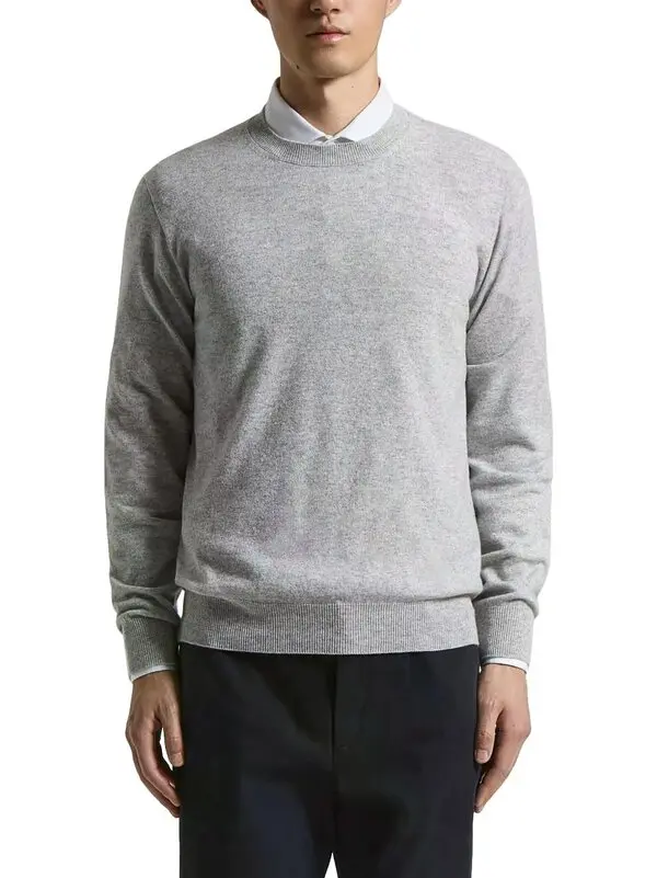 Peserico Crew-neck Ribbed Sweater - Grey