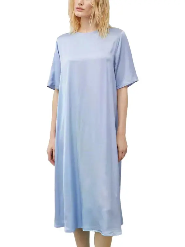 SAMSOE SAMSOE Sadenise Short-sleeve Midi Dress - Blue