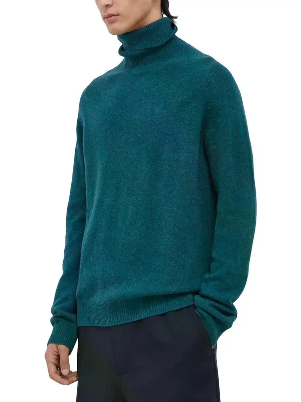 SAMSOE SAMSOE Roll-neck Sweater - Green