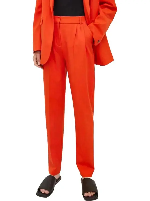 SAMSOE SAMSOE Pleated Trousers - Orange