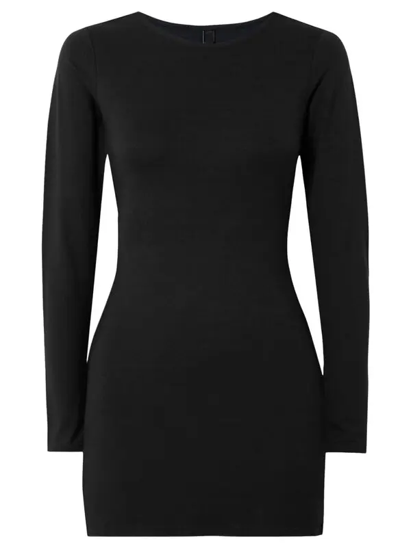 SKIMS Smooth Layers Crewneck Mini Dress - Black