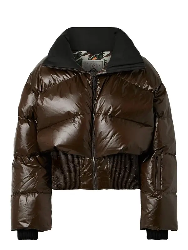 Perfect Moment Auretta Quilted Down Ski Jacket - Brown