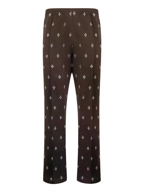 Needles Jacquard-pattern Track Pants - Brown