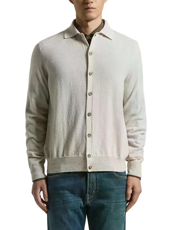 Peserico Button-fastening Cardigan - Neutrals