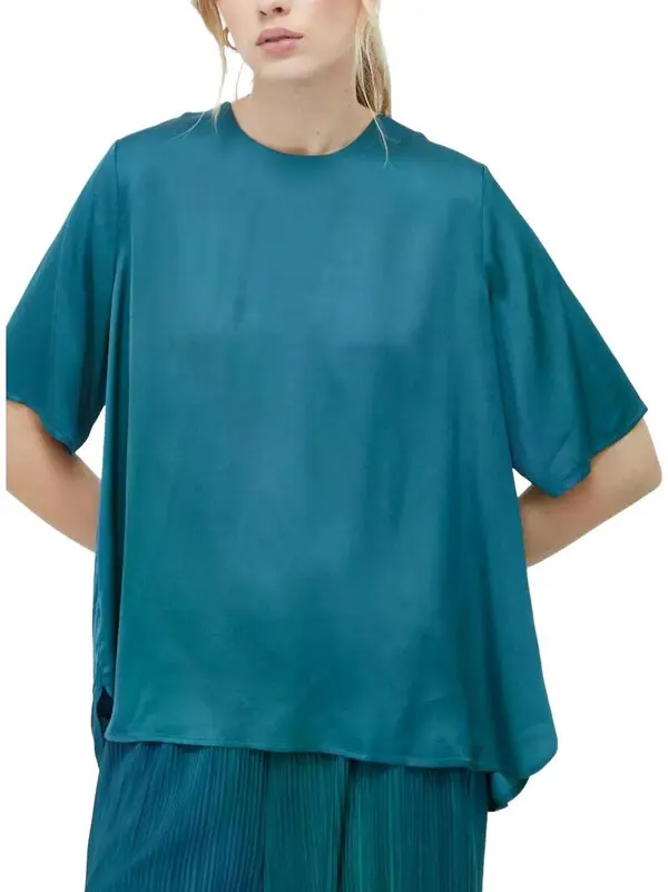 SAMSOE SAMSOE Pleated Blouse - Blue