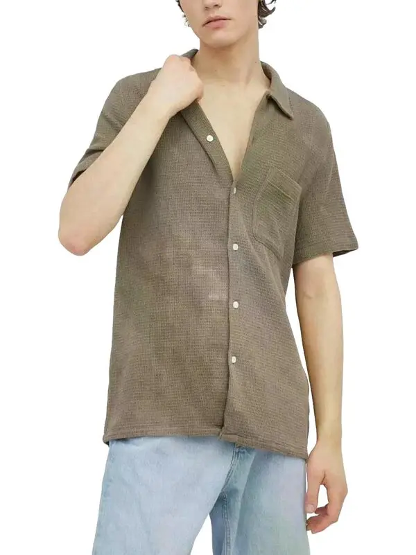 SAMSOE SAMSOE Avan Pocket Textured Shirt - Green