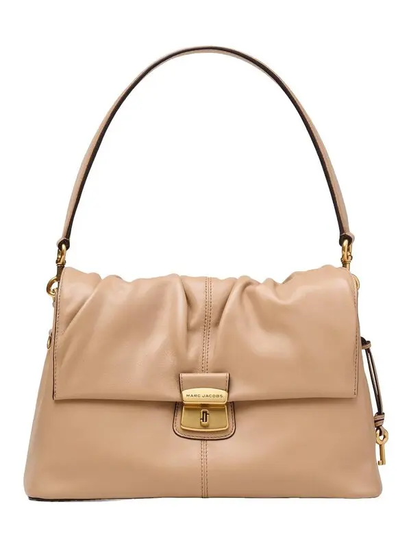 Marc Jacobs Leather Cristina Messenger Shoulder Bag - Camel