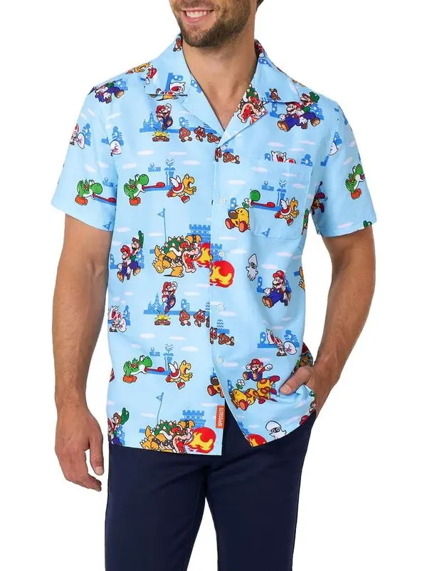 Opposuits Super Mario™ Camp Shirt - Blue