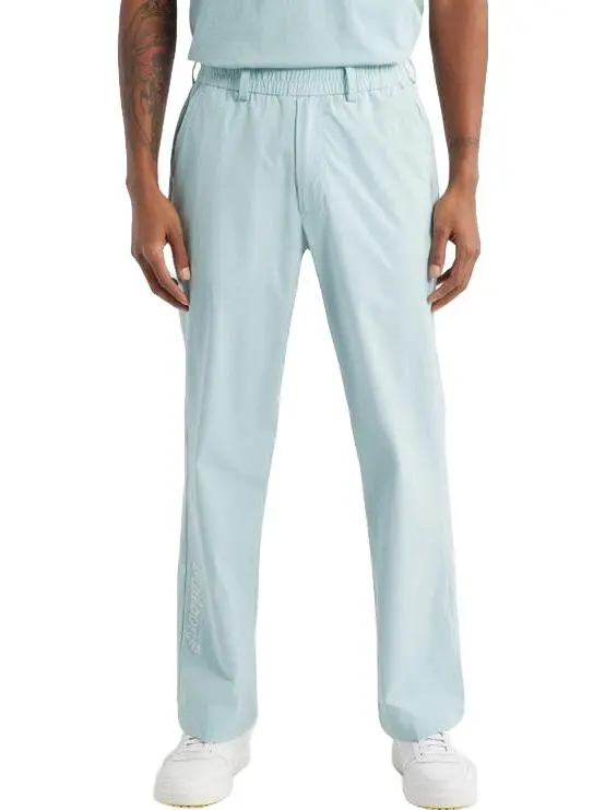 MALBON Condor Hawk & Dove Elastic Waist Pants - Light Blue