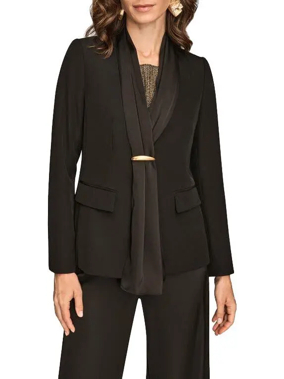 Donna Karan New York Mixed Media Jacket - Black