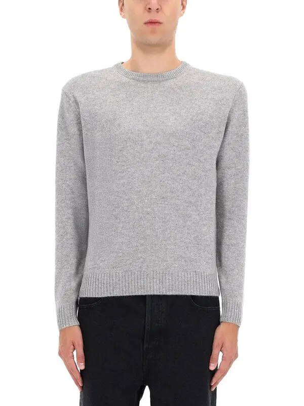Aspesi Knitted Cashmere Sweater - Grey