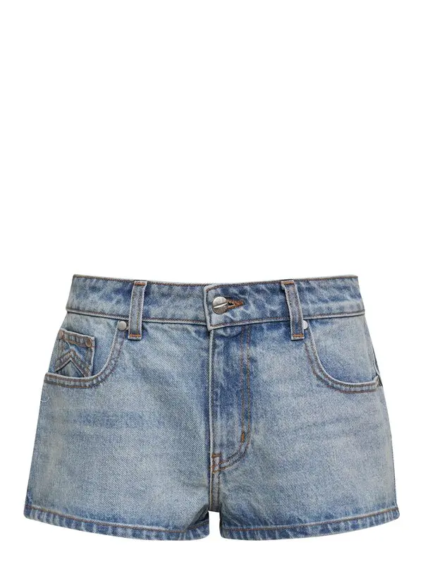 Rhude Low-waist Denim Short - Multicolor