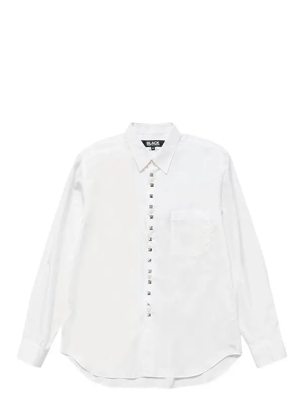 Comme Des Garçons Studded Poplin Shirt - White