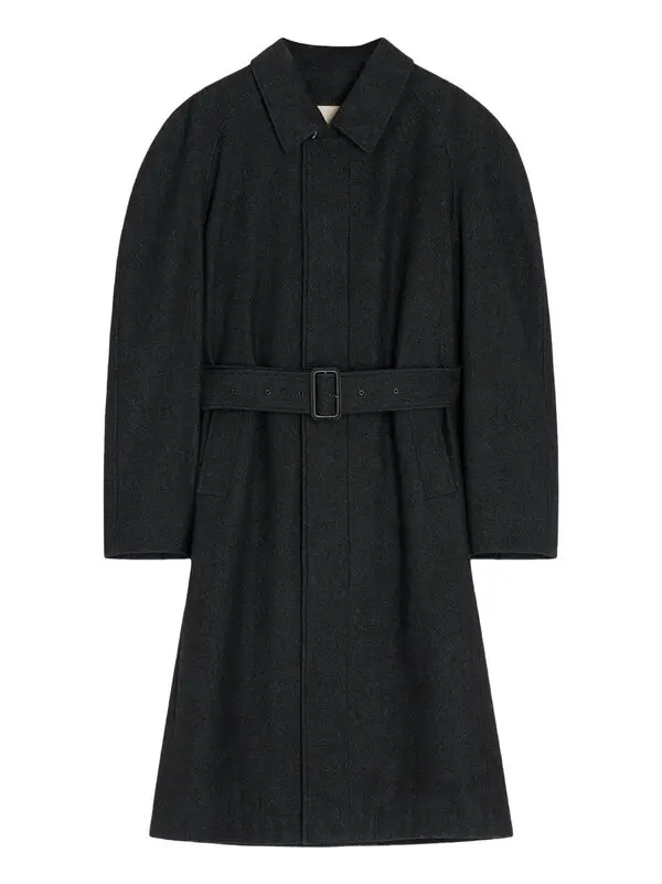 LEMAIRE Raglan Sleeve Coat - Black